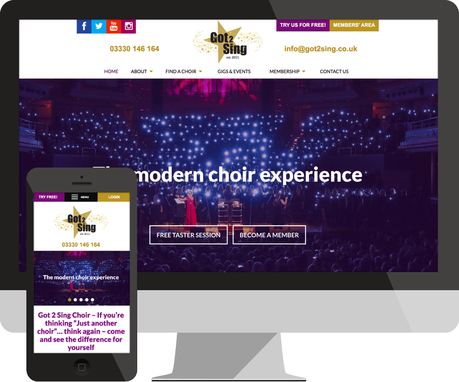 Got 2 Sing Website - GetSited