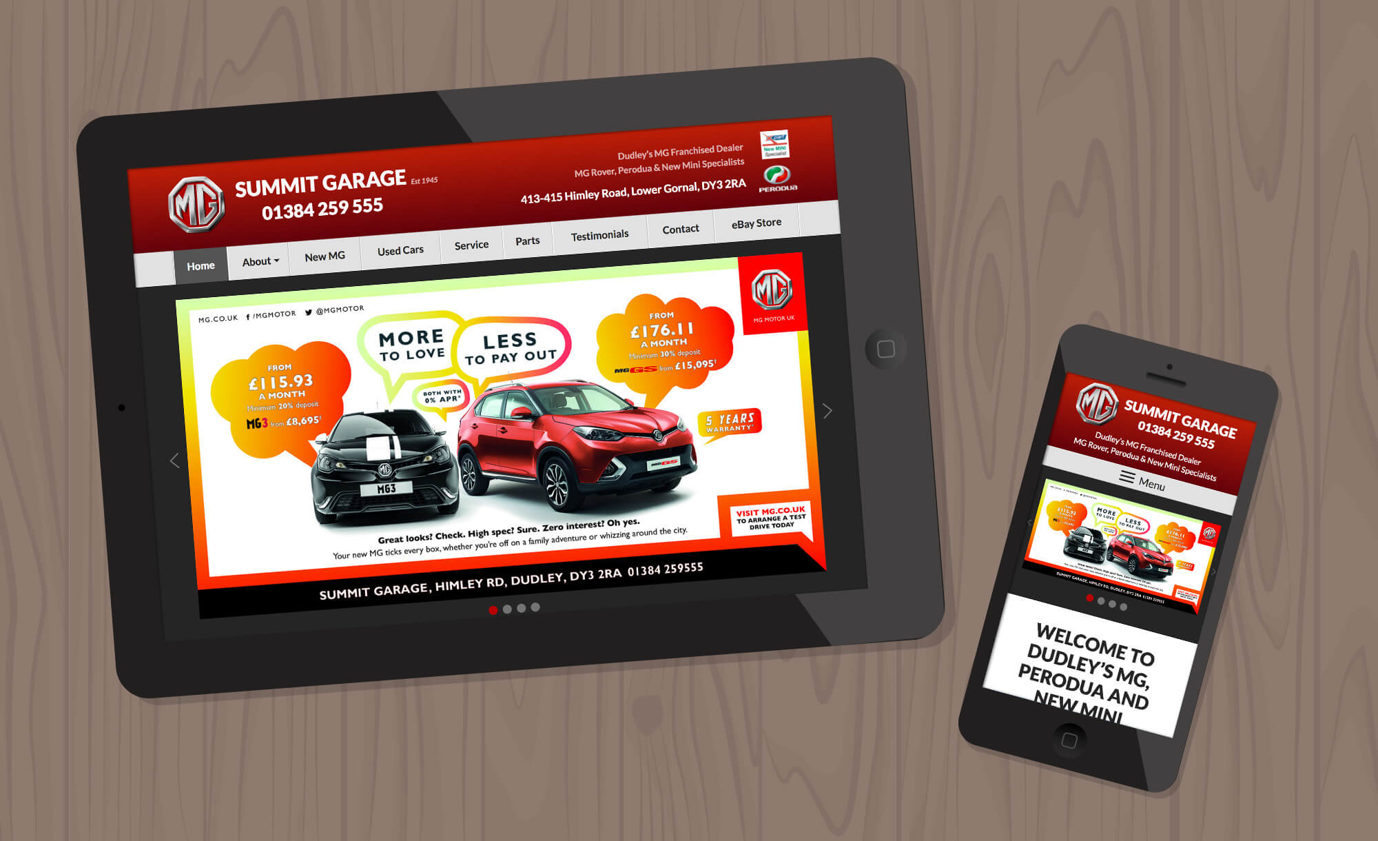 Summit Garage Website Redesign