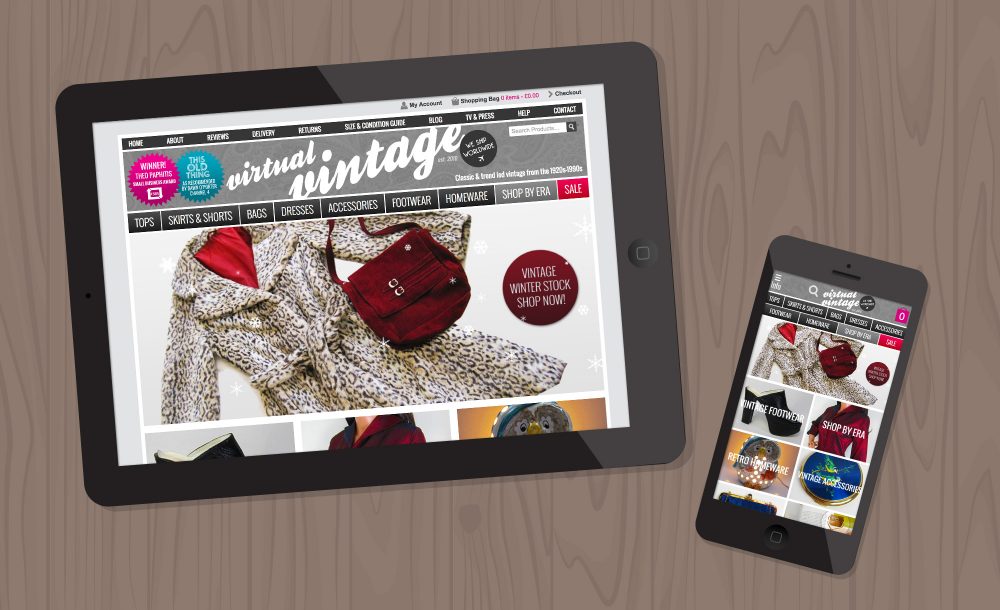 Website Design & Development for Virtual Vintage