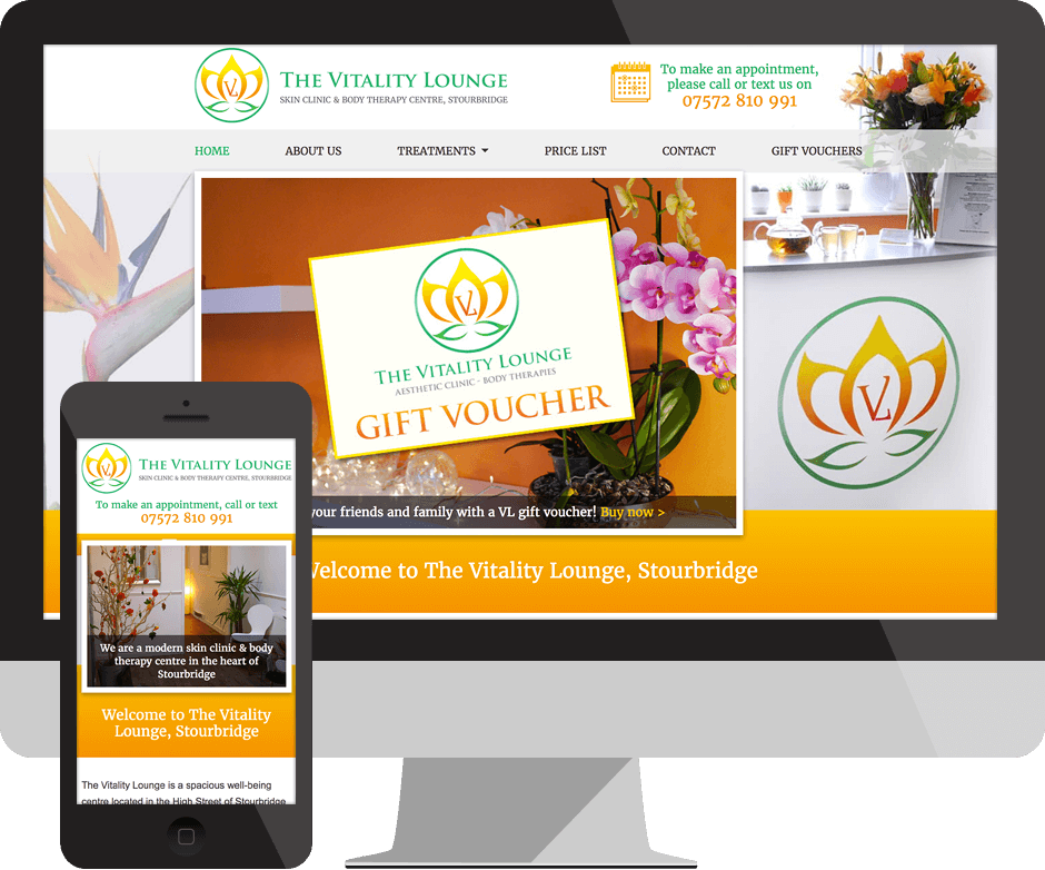 The Vitality Lounge Website - GetSited