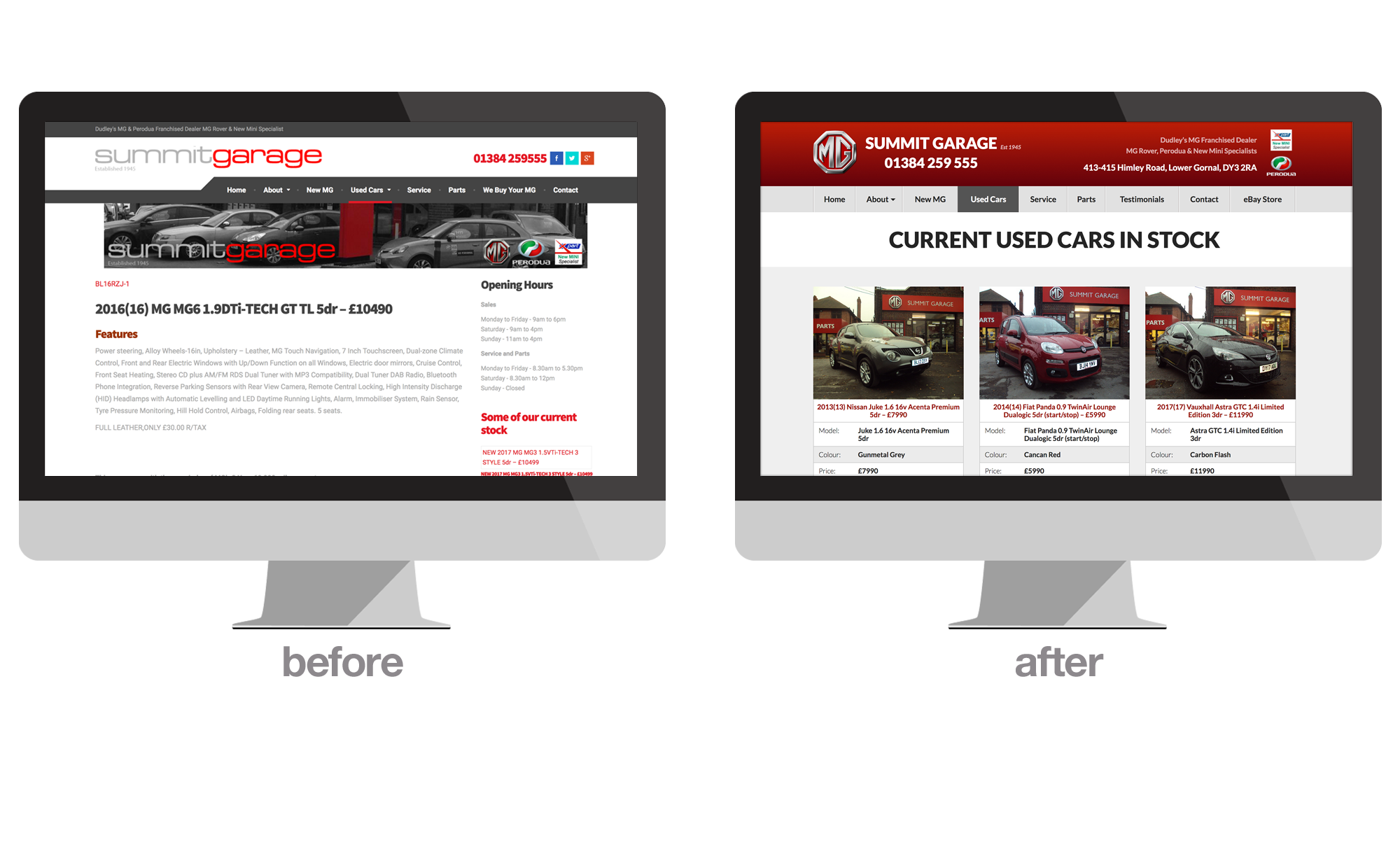 Summit Garage Website Redesign